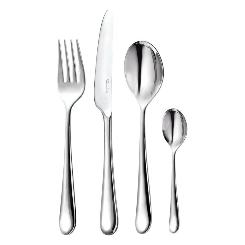 Robert Welch Kingham 24pc Cutlery Set Gift Boxed in Silver